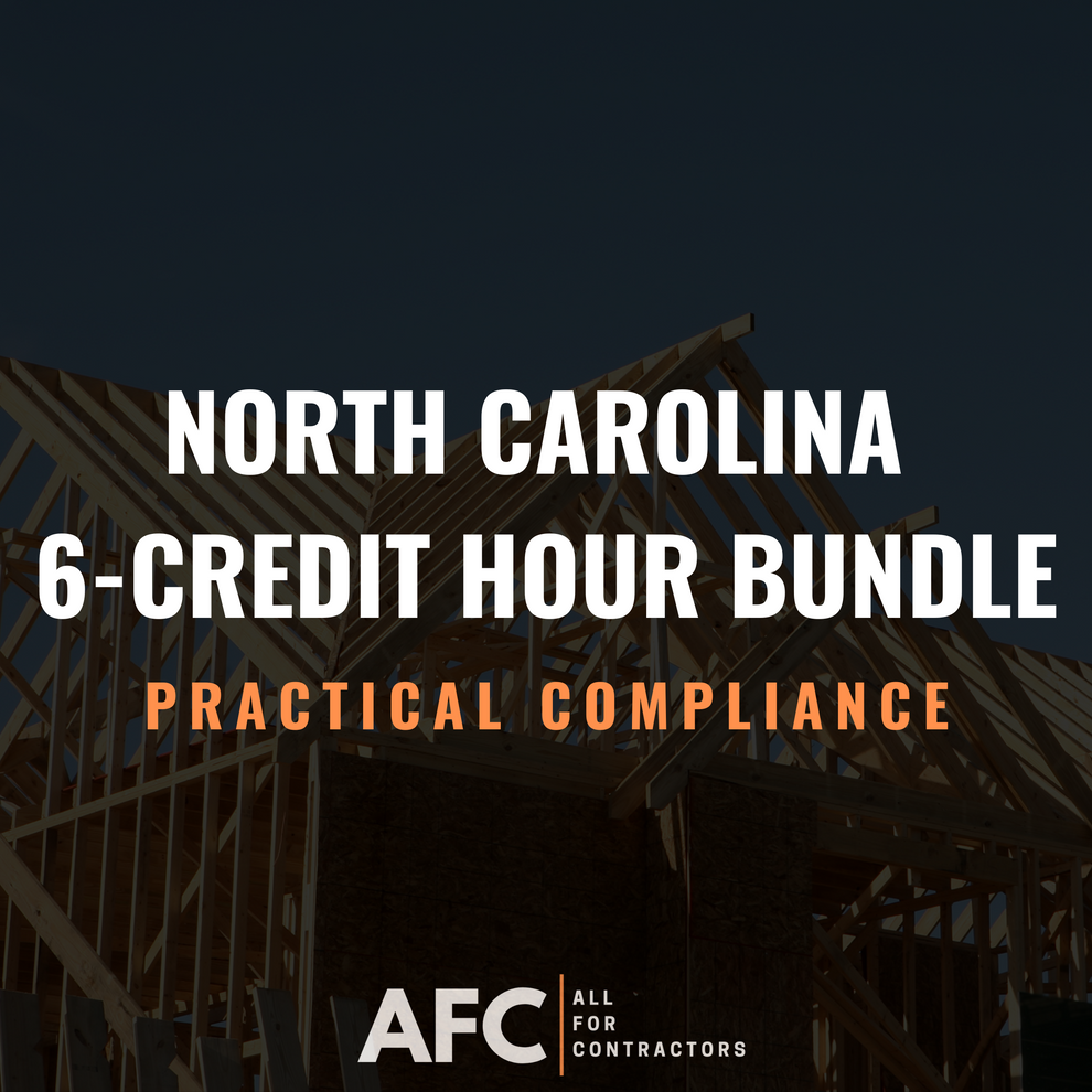 North Carolina 6-Credit Hour Bundle | Practical Compliance – All For ...